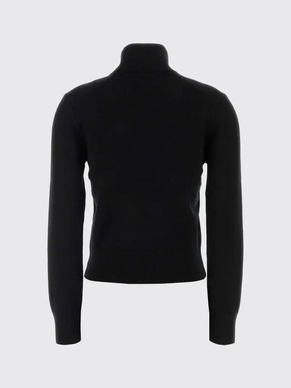 AMI Paris Merino Wool Turtleneck Sweater With Logo