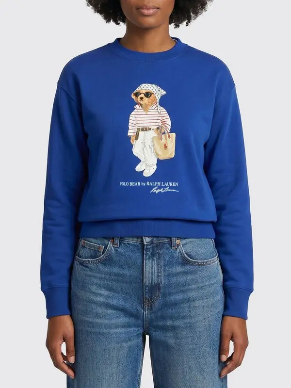 Polo Ralph Lauren Teddy Bear Print Cotton Sweatshirt