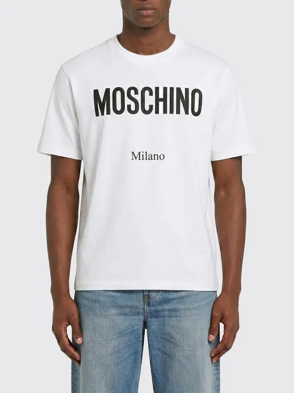Moschino Cotton T-shirt With Logo - White