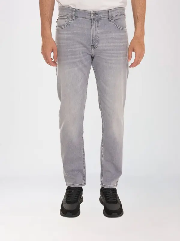 BOSS Cotton Denim Skinny Jeans - Grey
