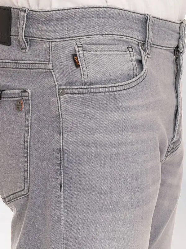BOSS Cotton Denim Skinny Jeans - Grey
