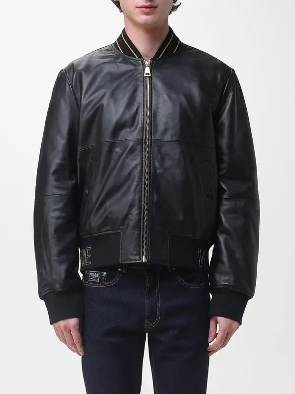 Versace Leather Bomber Jacket