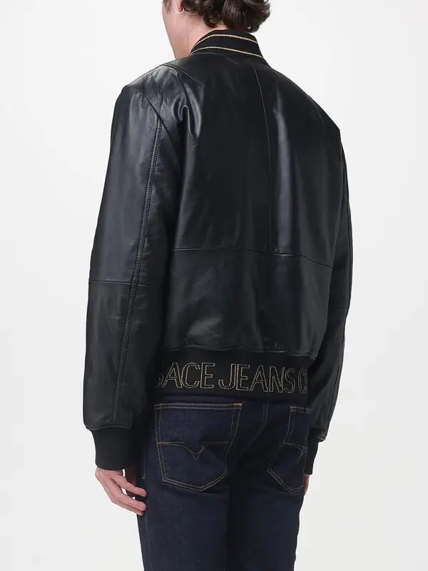 Versace Leather Bomber Jacket