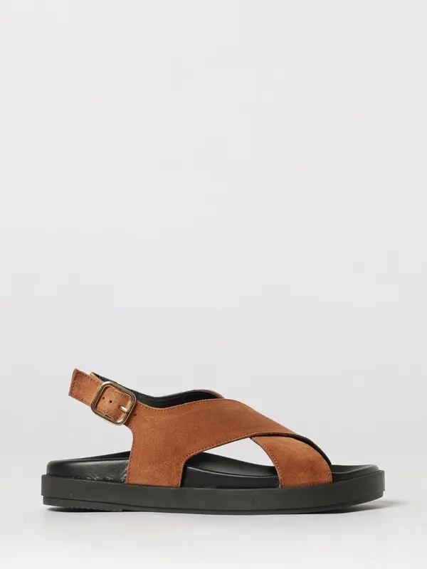 ALOHAS Nico Suede Calfskin Slingback Sandals