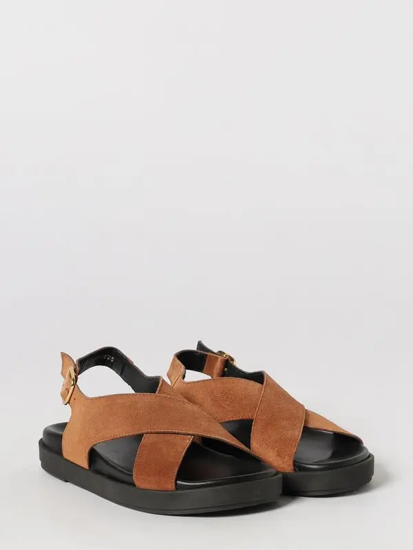 ALOHAS Nico Suede Calfskin Slingback Sandals