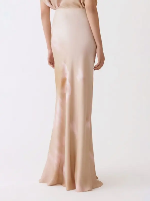 Fabiana Filippi Printed Silk Maxi Skirt