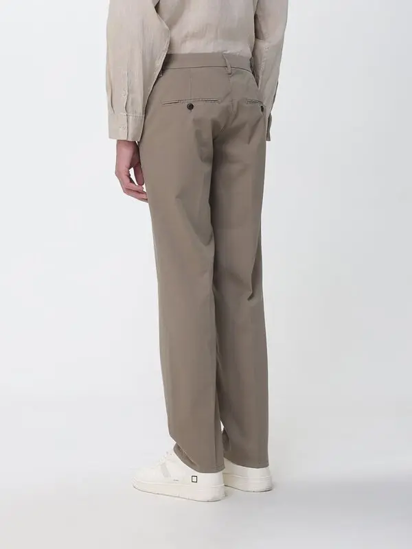 DONDUP Slim Fit Cotton Trousers - Brown