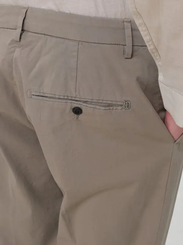 DONDUP Slim Fit Cotton Trousers - Brown
