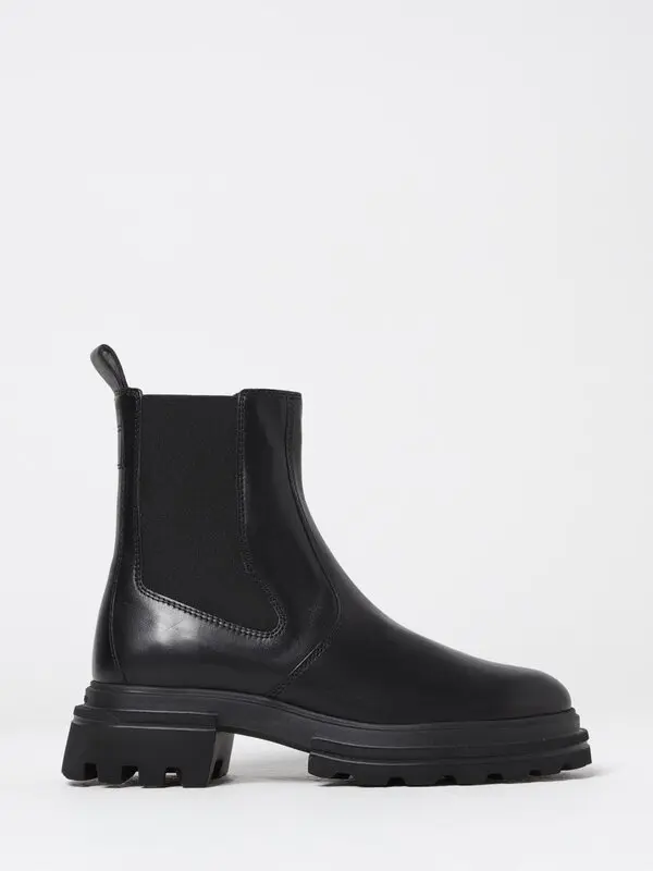 Hogan Leather Chelsea Boots - Black