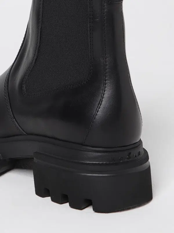 Hogan Leather Chelsea Boots - Black