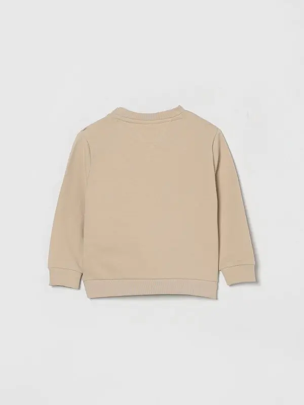 Tommy Hilfiger Embroidered Logo Cotton Sweatshirt - Sand