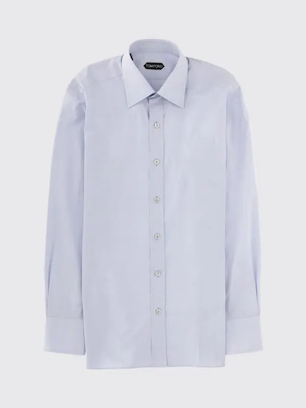 TOM FORD Slim Fit Point Collar Cotton Poplin Shirt