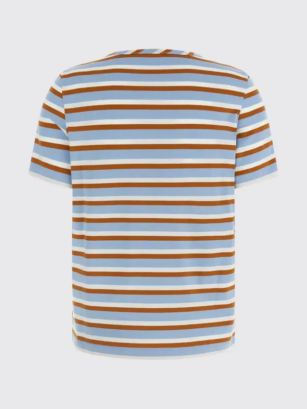 Marni Striped Cotton T-shirts With Logo