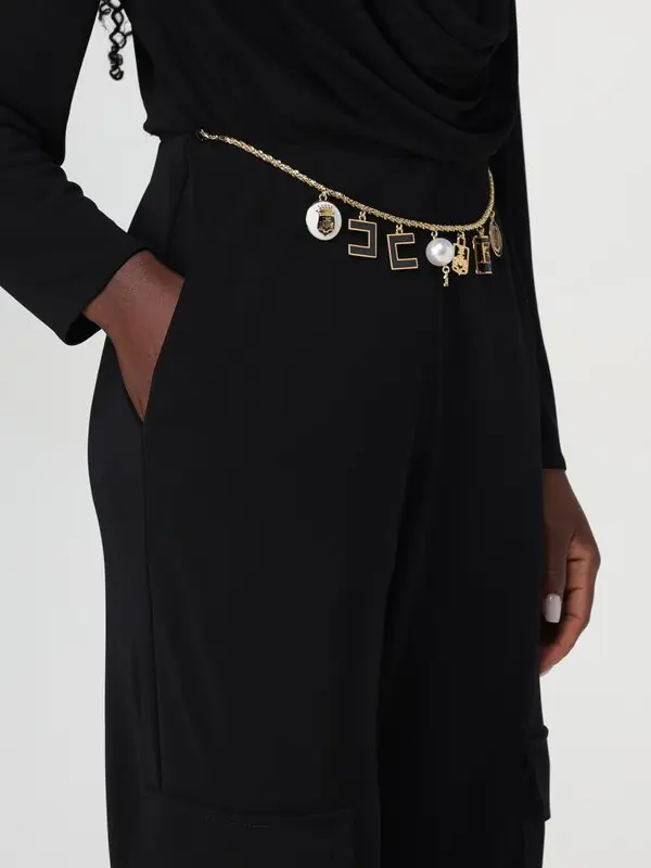 Elisabetta Franchi Wide Leg Cargo Trousers