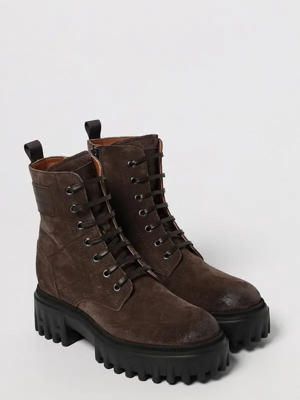 Hogan Lace-up Combat Boots