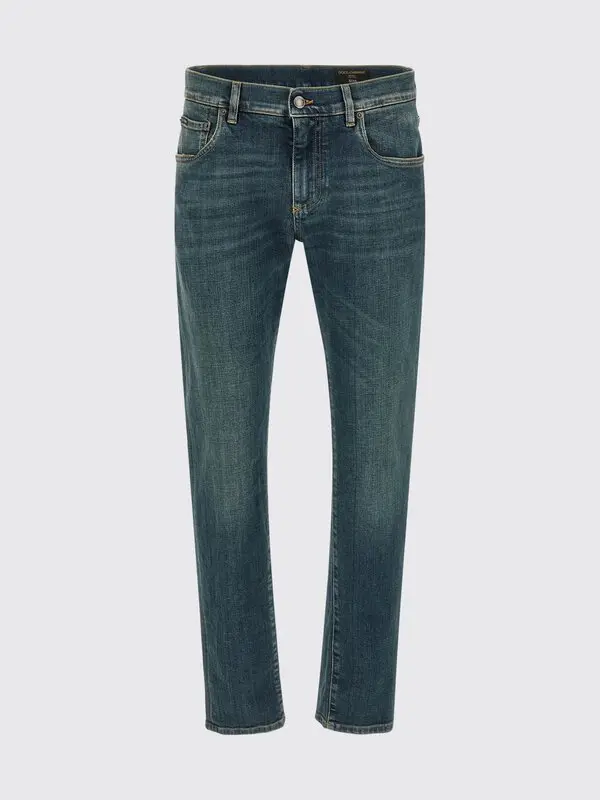 Dolce & Gabbana Skinny Fit Stretch Cotton Denim Jeans - Blue