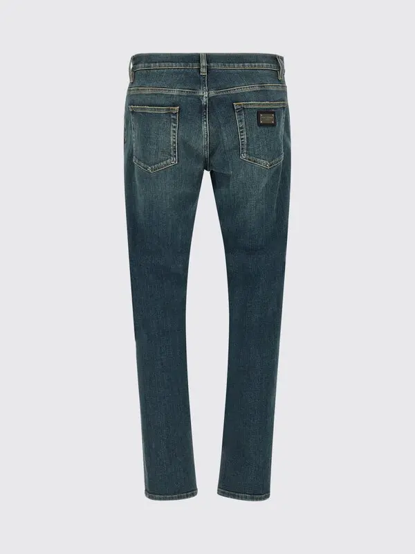 Dolce & Gabbana Skinny Fit Stretch Cotton Denim Jeans - Blue
