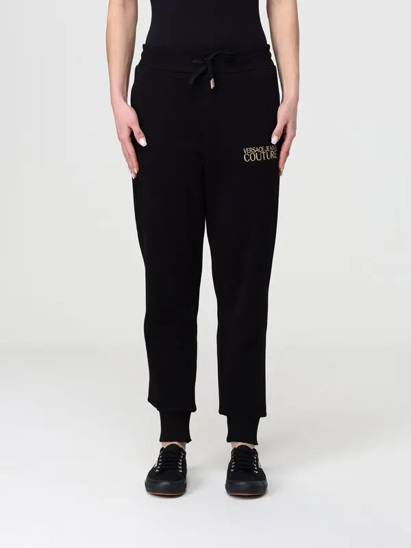 Versace Cotton Jogging Pants - Black