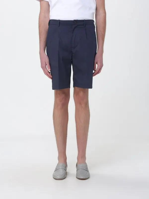 BROOKSFIELD Tailored Pleated Shorts - Blue
