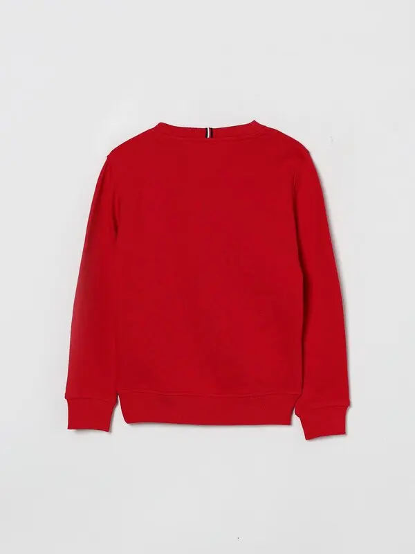 Tommy Hilfiger Cotton Crew Neck Sweatshirt With Logo Detail