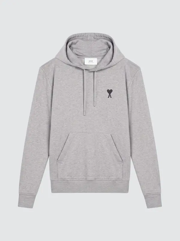 AMI Paris Embroidered Heart Logo Hoodie