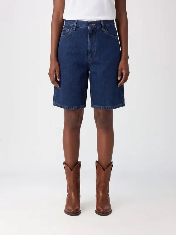 Carhartt Work In Progress Cotton Denim Shorts