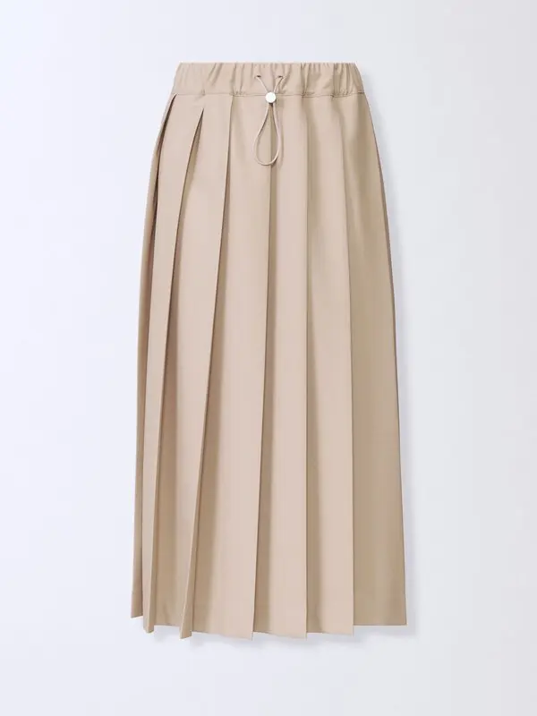 Fabiana Filippi Pleated Midi Skirt - Nude