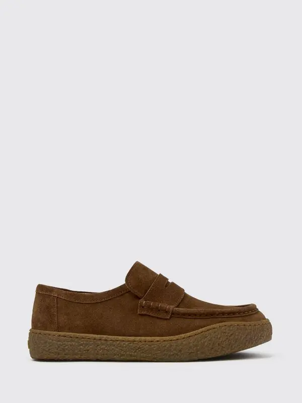 Camper Peu Terreno Suede Loafers With Rubber Sole