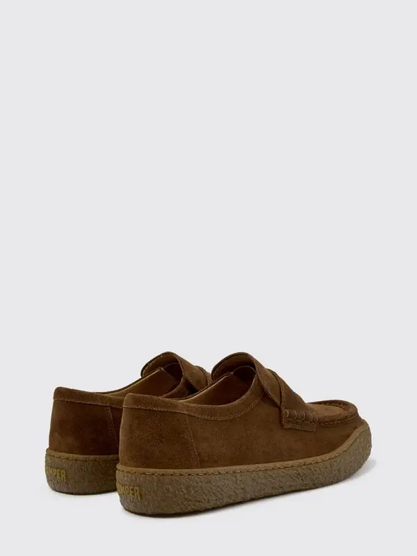 Camper Peu Terreno Suede Loafers With Rubber Sole