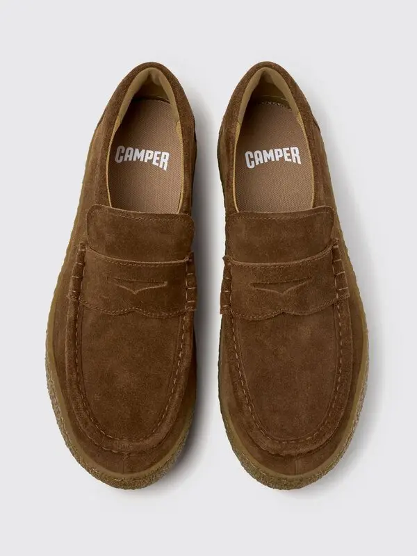 Camper Peu Terreno Suede Loafers With Rubber Sole