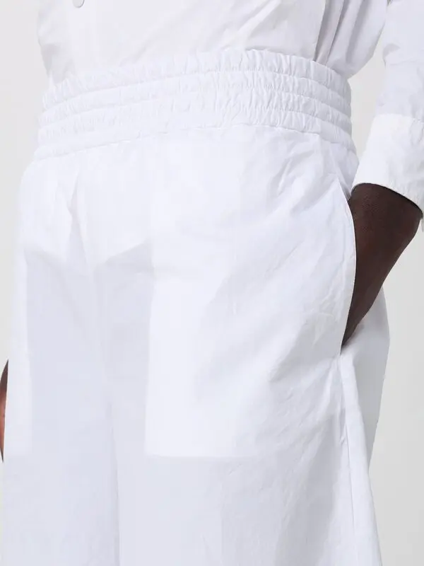 Aspesi Knee-length Cotton Poplin Chino Shorts With High Elasticated Waist