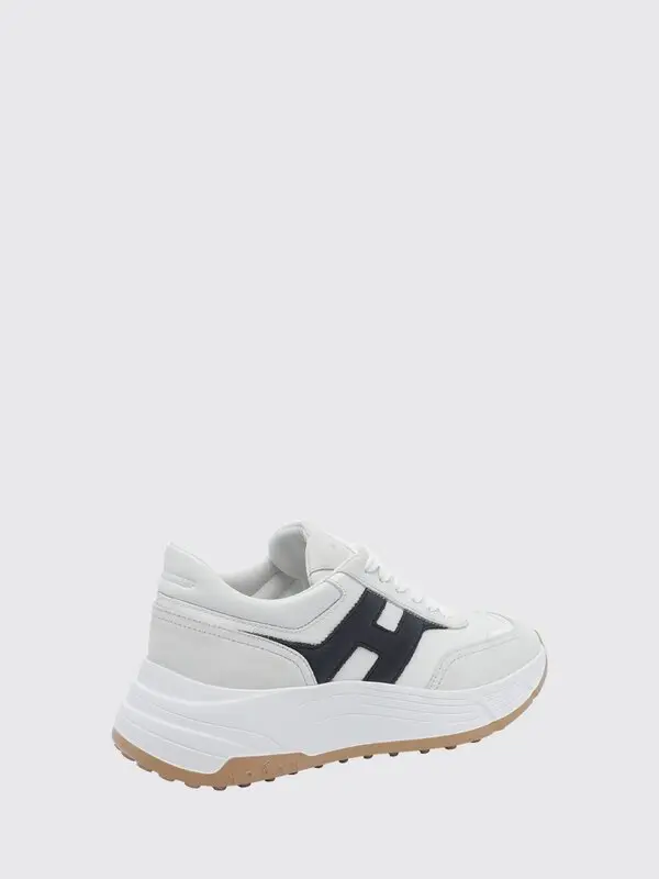 Hogan Trainers With Contrast H Detailing - White