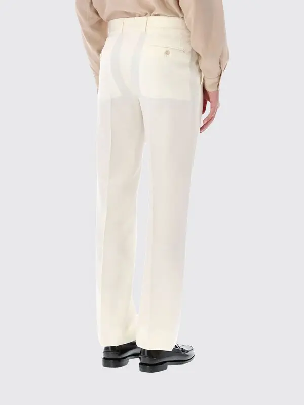LARDINI Silk Blend Tailored Trousers