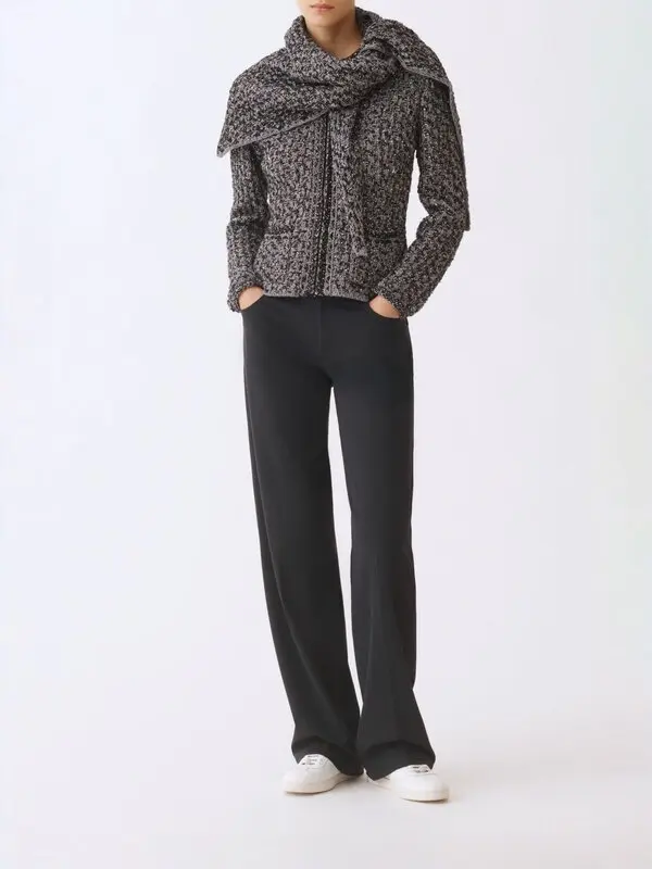 Fabiana Filippi Textured Zip-up Jacket - Grey