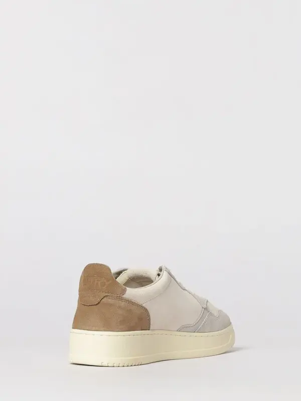 AUTRY Lace-up Leather And Suede Trainers - Grey