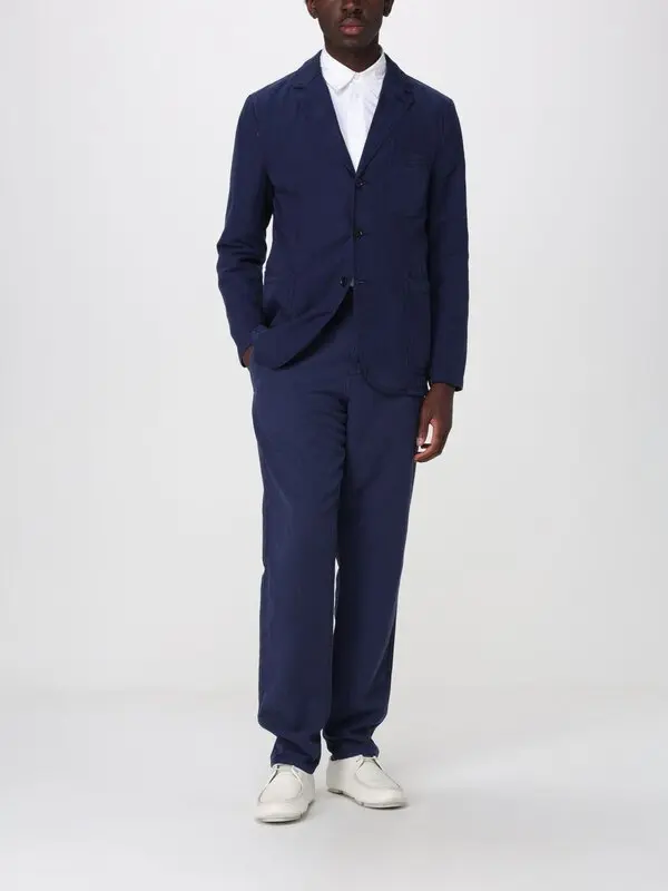 Aspesi Mid-rise Regular Fit Linen-blend Chino Trousers