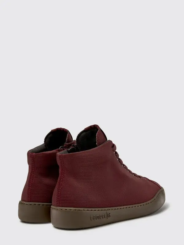 Camper Peu Touring Grained Leather Ankle Boots With Side Zip