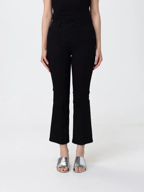 Liu Jo Mid-rise Flared Jeans In Stretch Cotton Denim - Black
