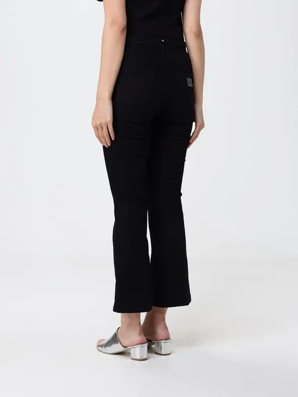 Liu Jo Mid-rise Flared Jeans In Stretch Cotton Denim - Black