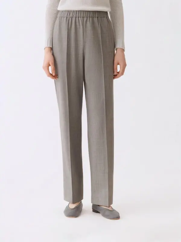 Fabiana Filippi Tailored Wide-leg Trousers - Grey