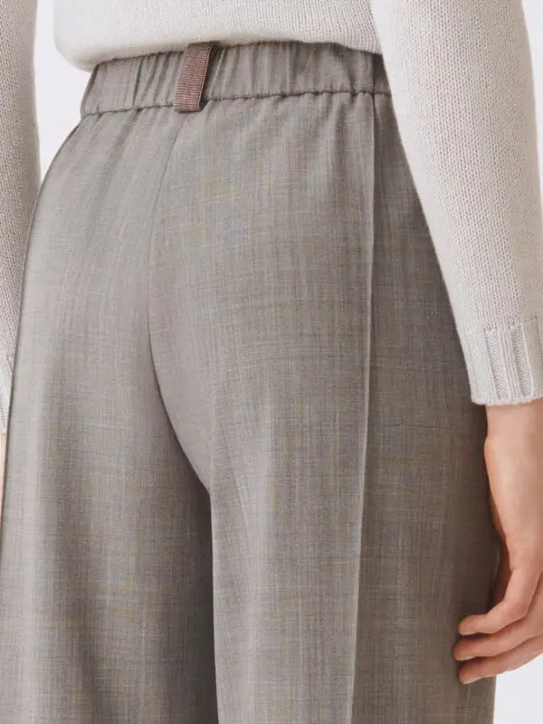 Fabiana Filippi Tailored Wide-leg Trousers - Grey