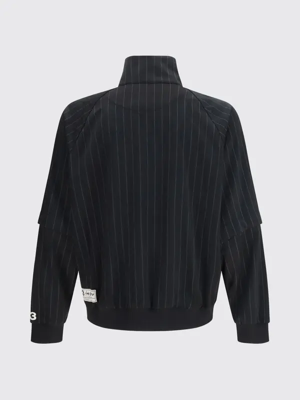 Y3 Striped Polyester Sweatshirt With Logo