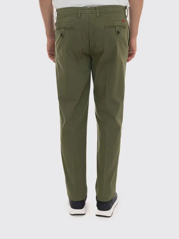 Peuterey Slim Fit Mid-rise Cotton-blend Chino Trousers - Green