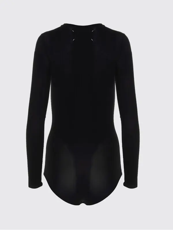 MAISON MARGIELA Long-sleeve Bodysuit - Black