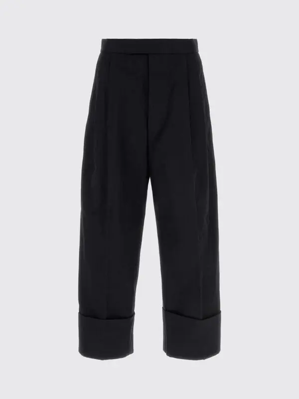 Thom Browne Cotton Gabardine Tailored Trousers - Navy