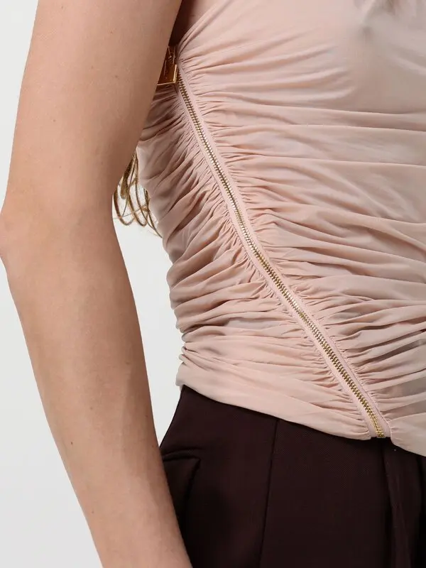 Elisabetta Franchi Ruched One-shoulder Top