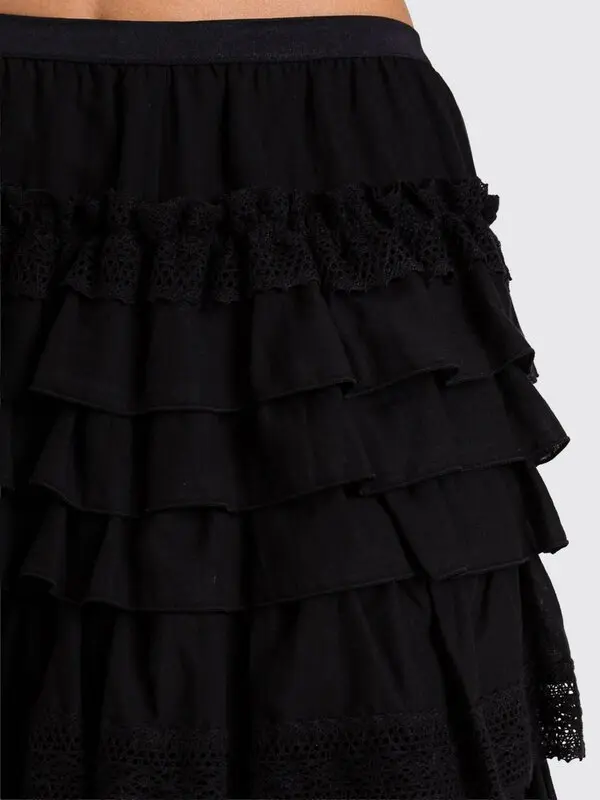 TWINSET Tiered Ruffle Maxi Skirt