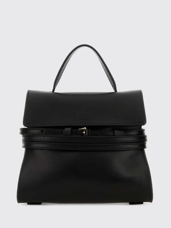 Moschino Tie Me Leather Bag - Black