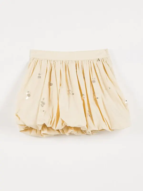 TWINSET Sequin Embellished Balloon Mini Skirt - Yellow