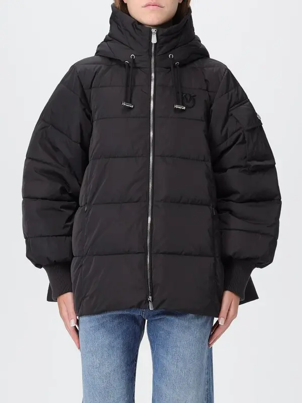 Pinko Puffer Jacket With Drawstring Hood